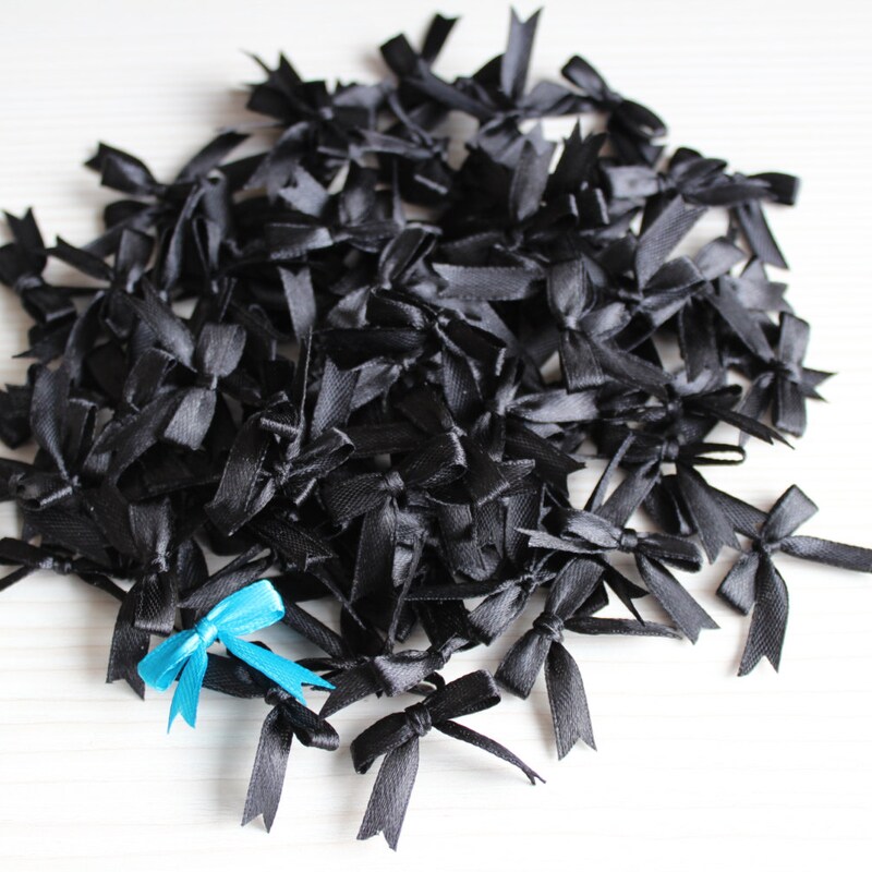 Small Black Bow - Etsy