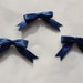 50/100 Navy Blue Mini Satin Ribbon Bows Applique Embellishments Wedding ...