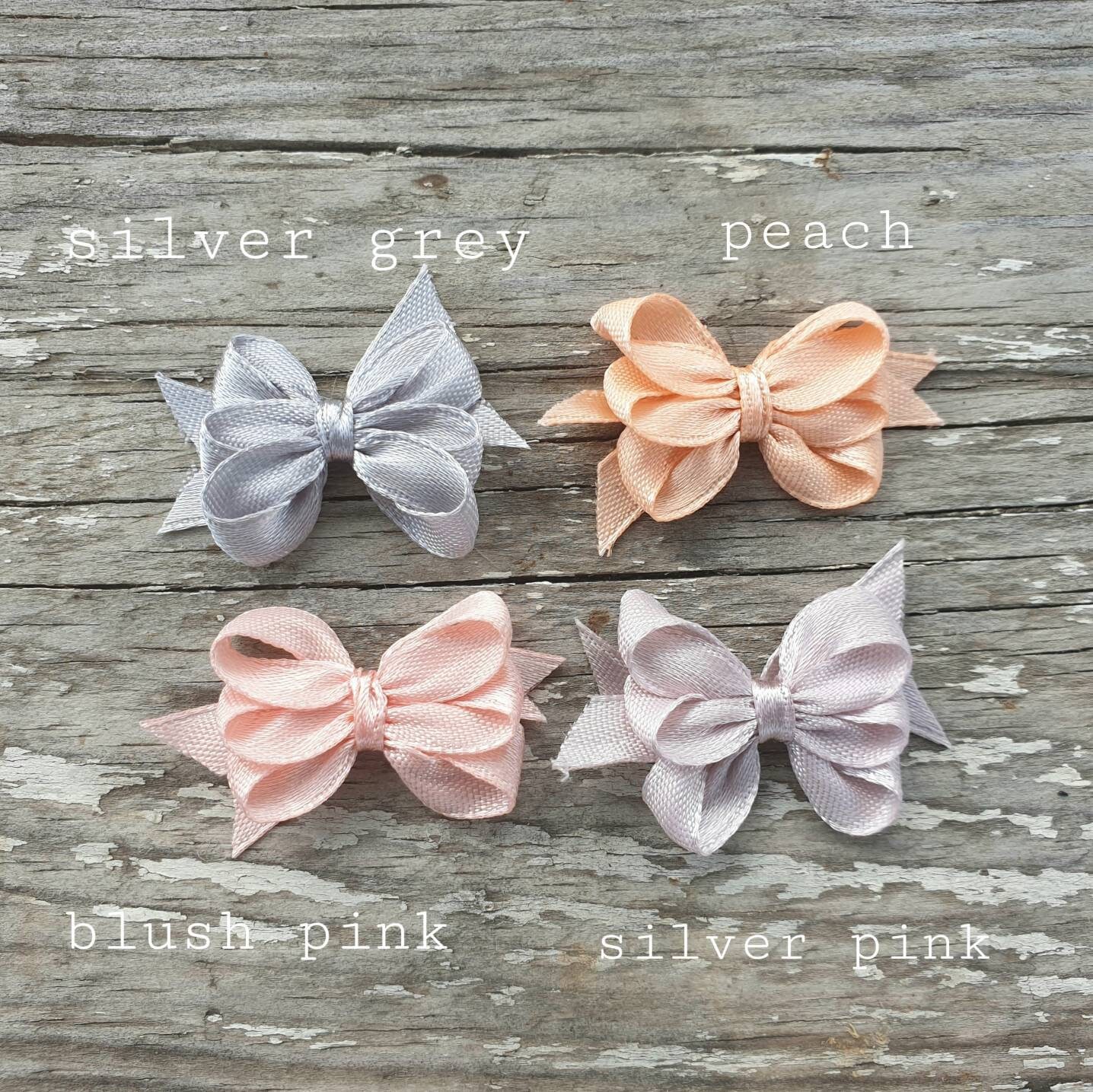 Pre-tied Mini Satin Craft Bows, Mini Satin Bow Ties, Small Favor Bows ...