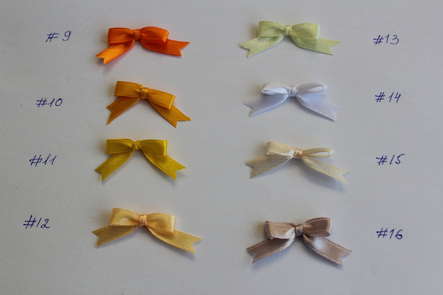 50/100/200 Mini Satin Ribbon Bows Applique Embellishments Wedding ...