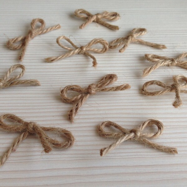 Jute Bow - Etsy