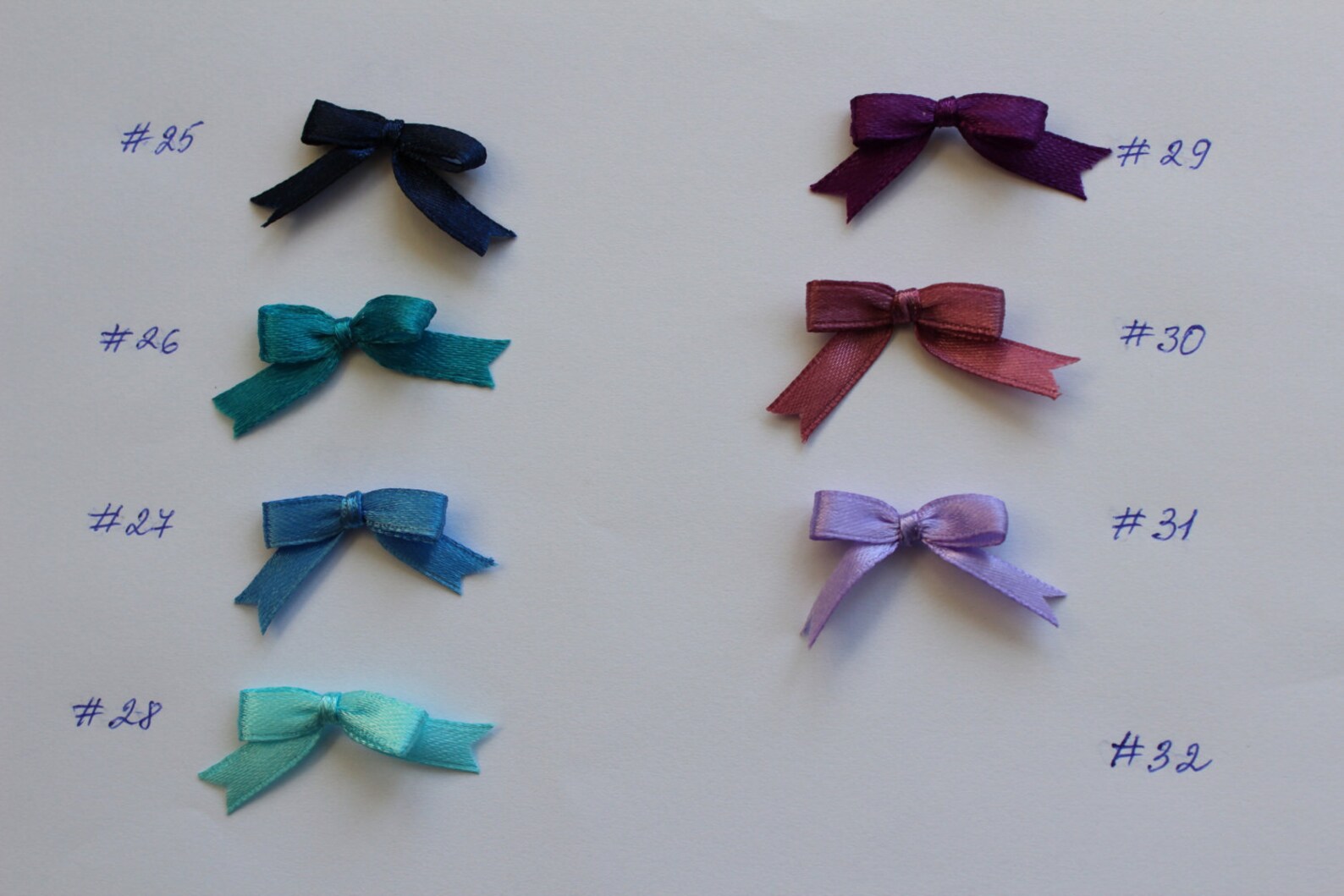 50/100/200 Mini Satin Ribbon Bows Applique Embellishments Wedding ...