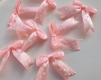 50/100/200 Mini Satin Ribbon Bows Applique Embellishments Wedding ...