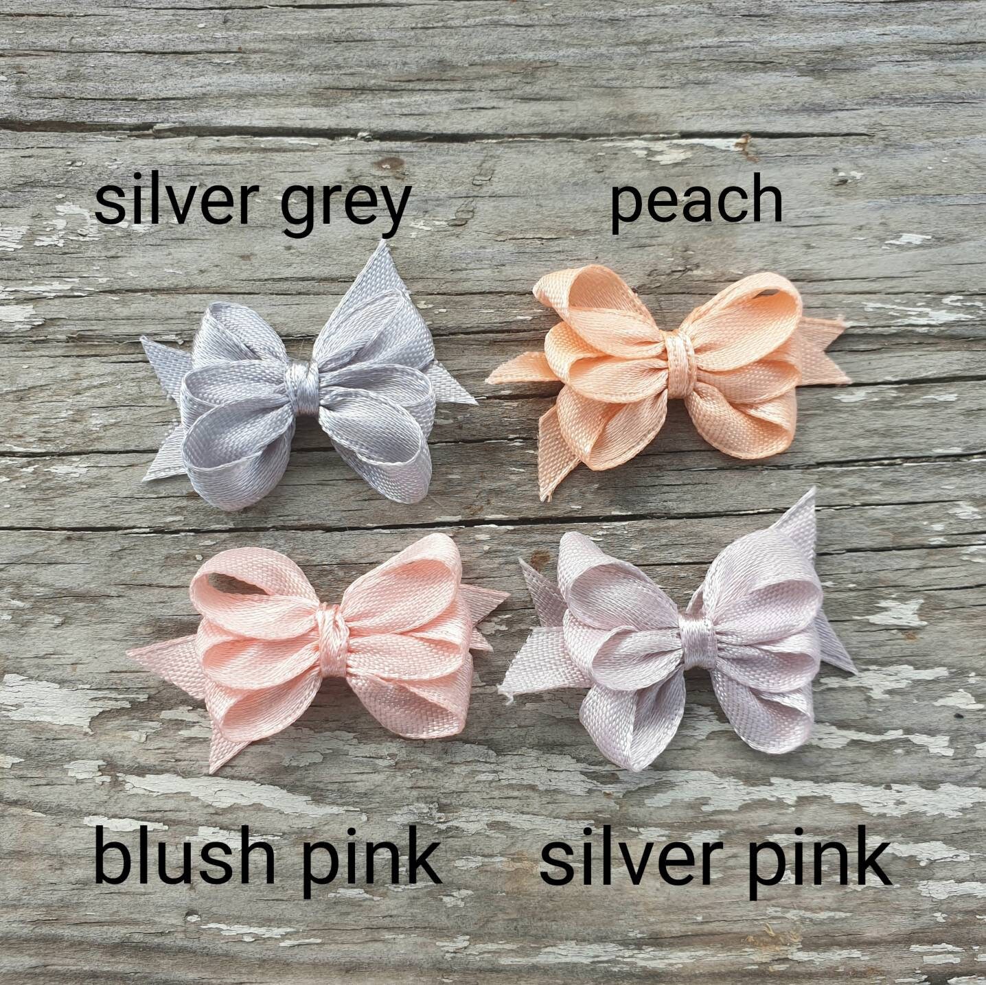 Pre-tied Mini Satin Craft Bows, Mini Satin Bow Ties, Small Favor Bows ...