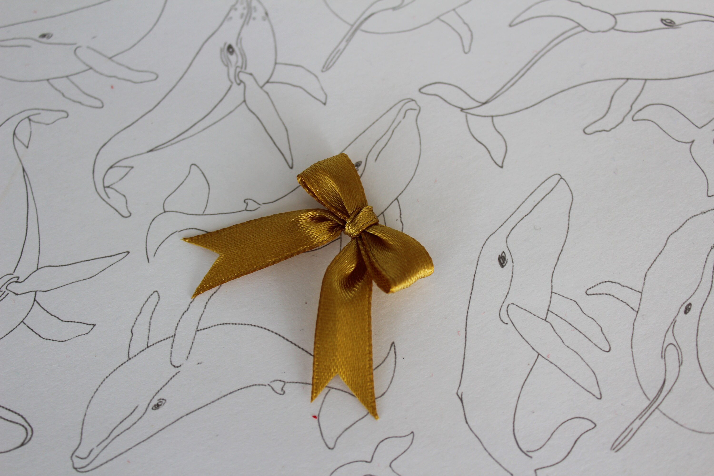 50/100 Gold Mini 9mm Satin Ribbon Bows Applique Embellishments Wedding ...