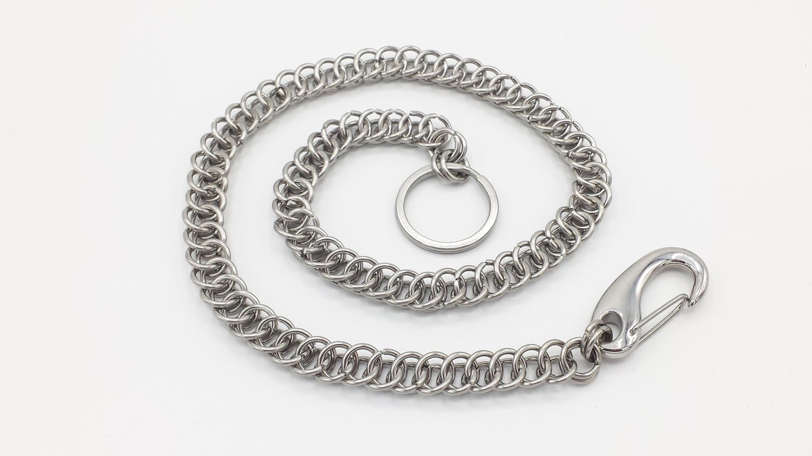 Stainless Steel Half Persian Chainmail Wallet Chain - Etsy