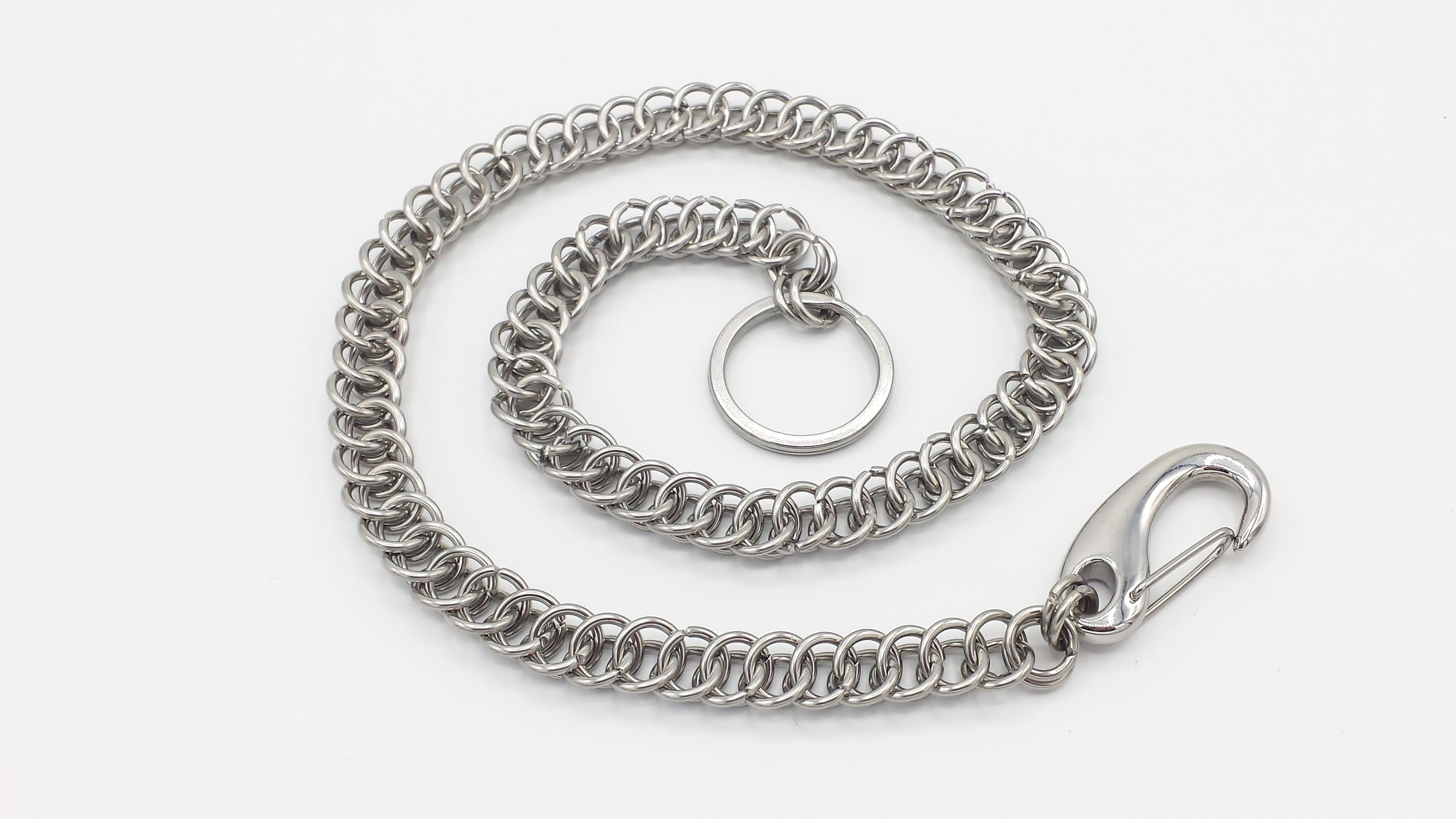 Stainless Steel Half Persian Chainmail Wallet Chain | Etsy