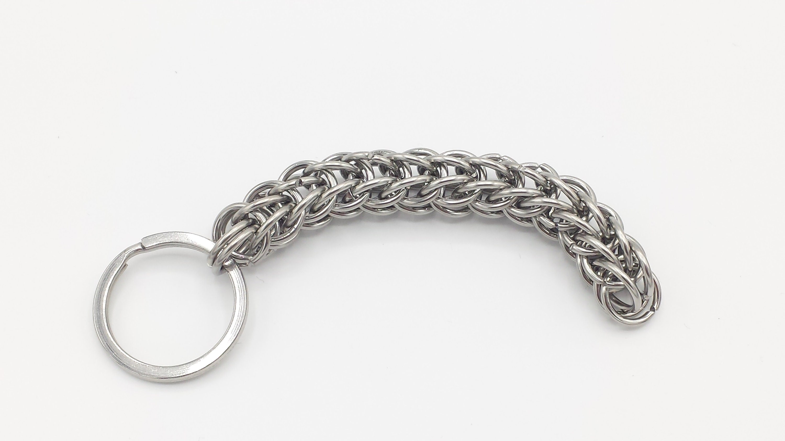 Chainmail Keychain: Stainless Steel Full Persian Weave - Etsy