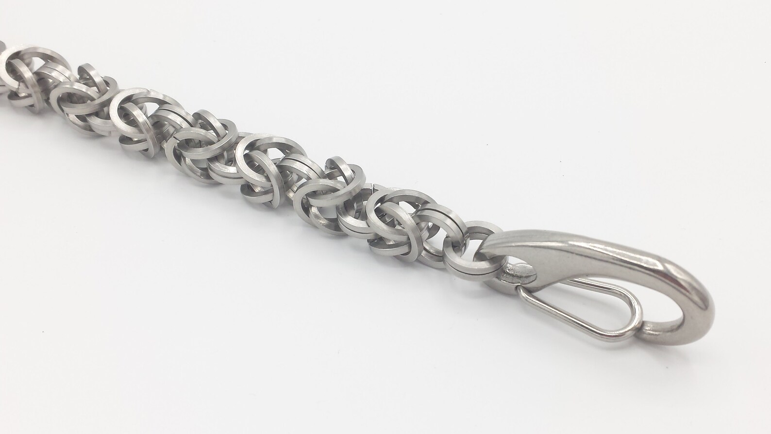 Stainless Steel Byzantine Weave Chainmail Wallet Chain - Etsy