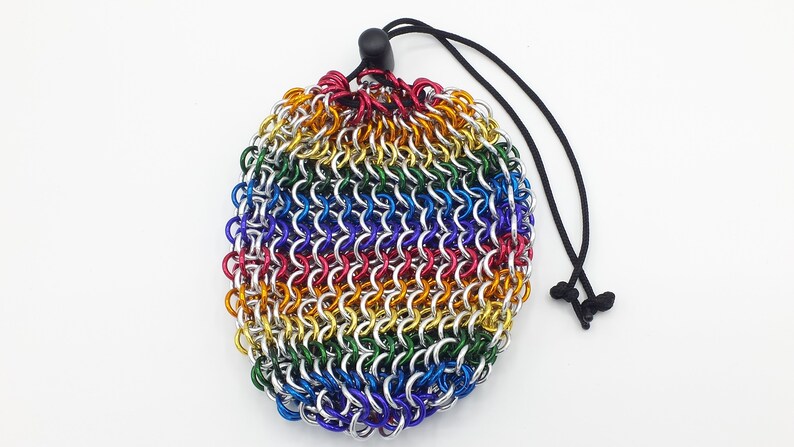 Chainmail Dice Bag - Rainbow - Large - Etsy