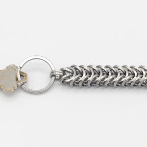 Chainmail Keychain: Stainless Steel Box Weave - Square Rings - Etsy