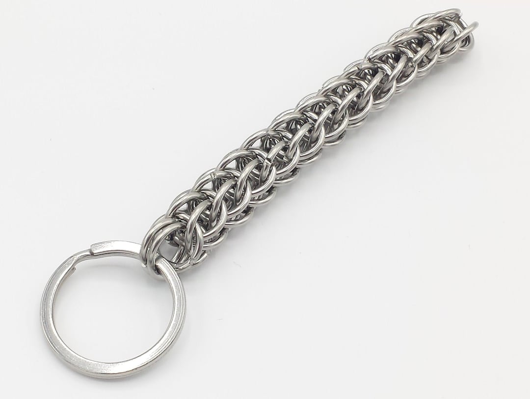 Chainmail Keychain: Stainless Steel Full Persian Weave - Etsy