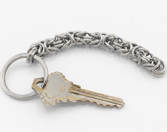 Chainmail Keychain: Stainless Steel Box Weave - Etsy