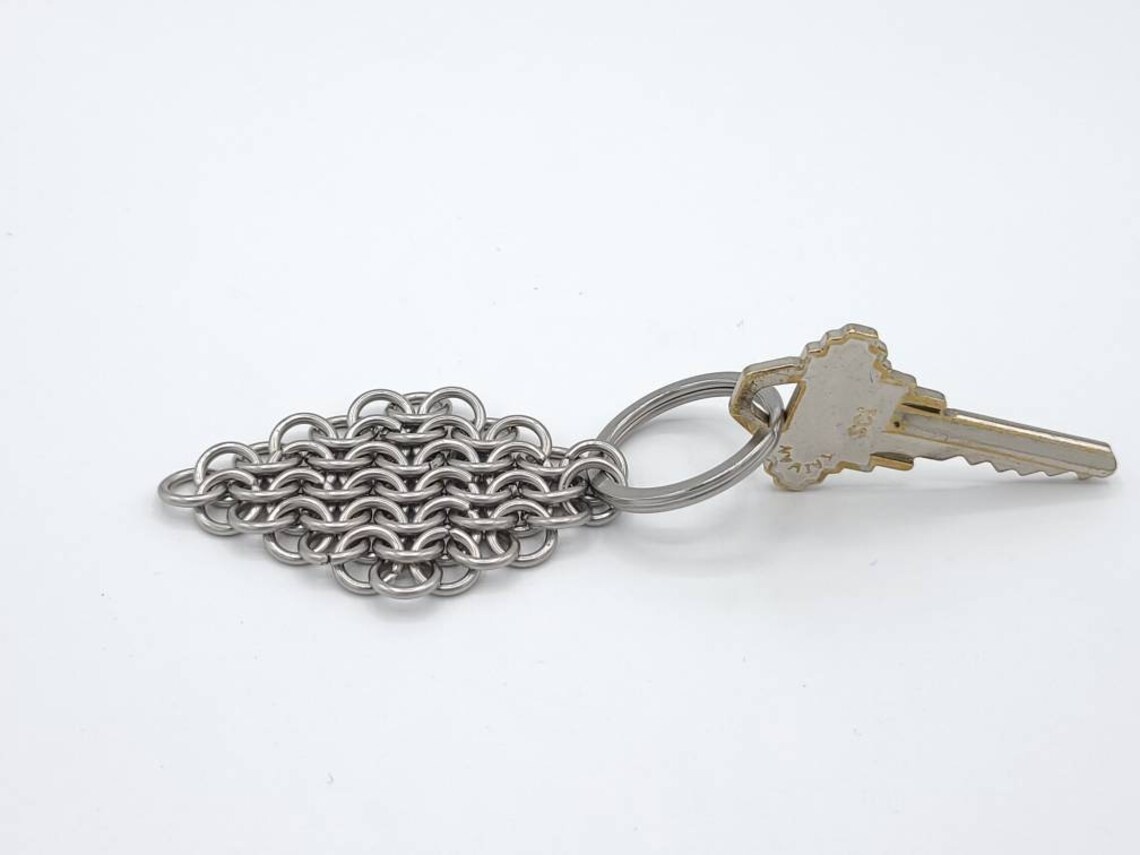 Chainmail Keychain or Fidget Toy: Stainless Steel Euro 4-1 - Etsy