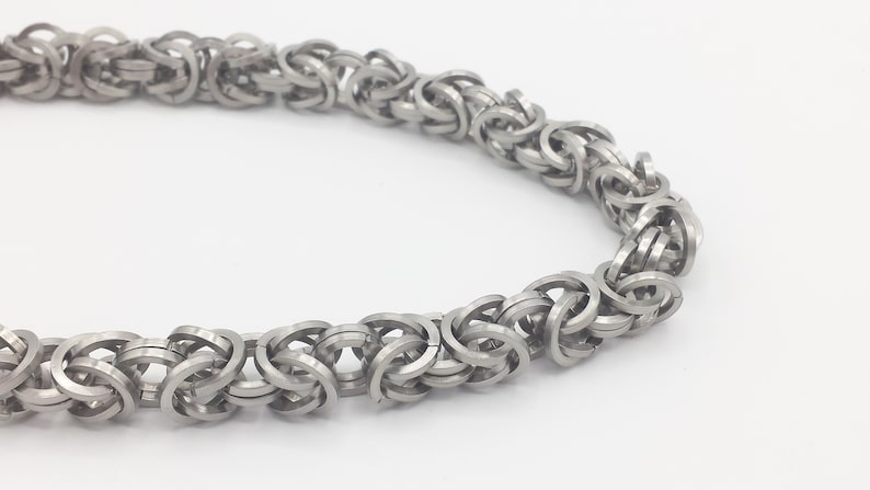 Stainless Steel Byzantine Weave Chainmail Wallet Chain - Etsy
