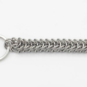 Chainmail Keychain: Stainless Steel Box Weave - Etsy