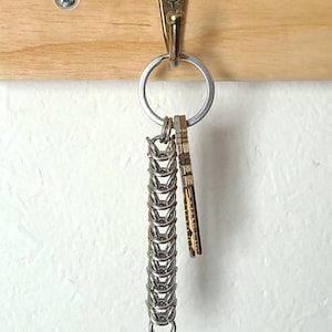 Chainmail Keychain: Stainless Steel Box Weave - Etsy