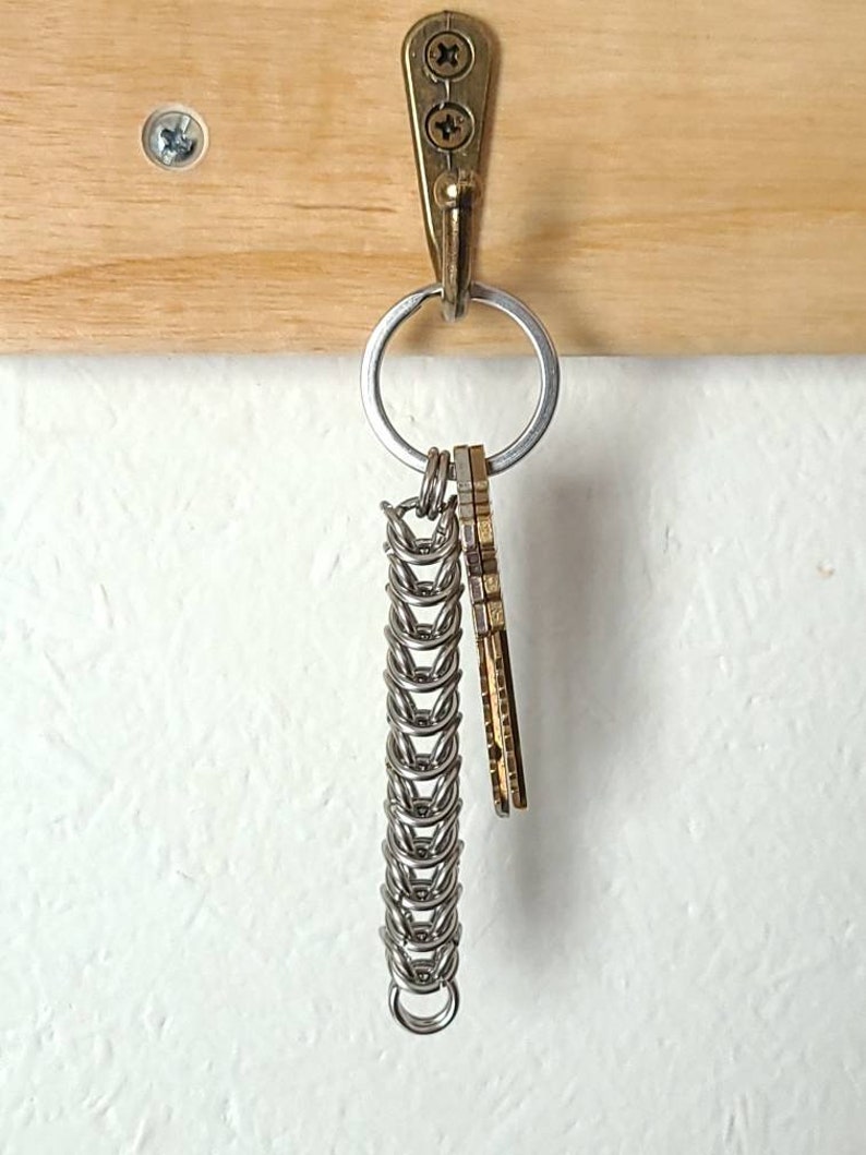 Chainmail Keychain: Stainless Steel Box Weave - Etsy