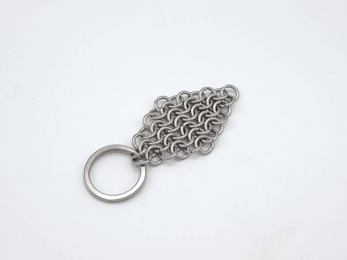 Chainmail Keychain or Fidget Toy: Stainless Steel Euro 4-1 - Etsy