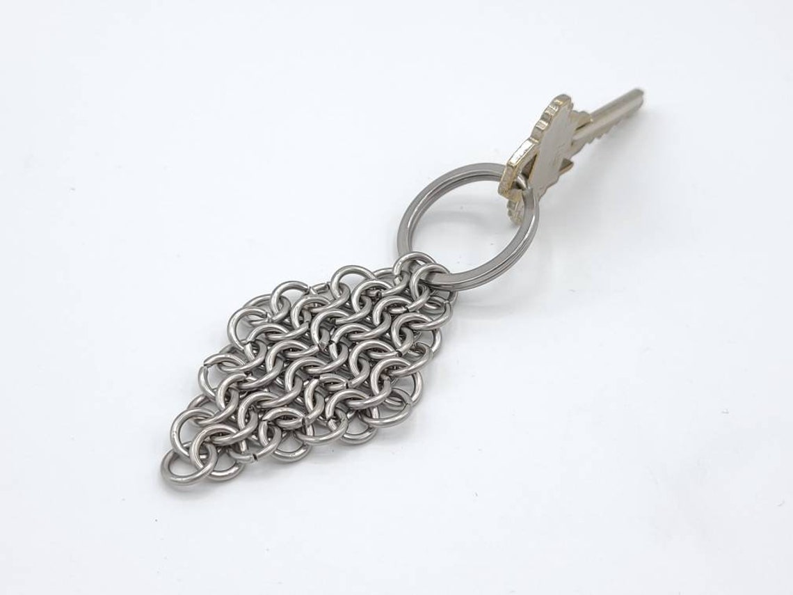 Chainmail Keychain or Fidget Toy: Stainless Steel Euro 4-1 - Etsy
