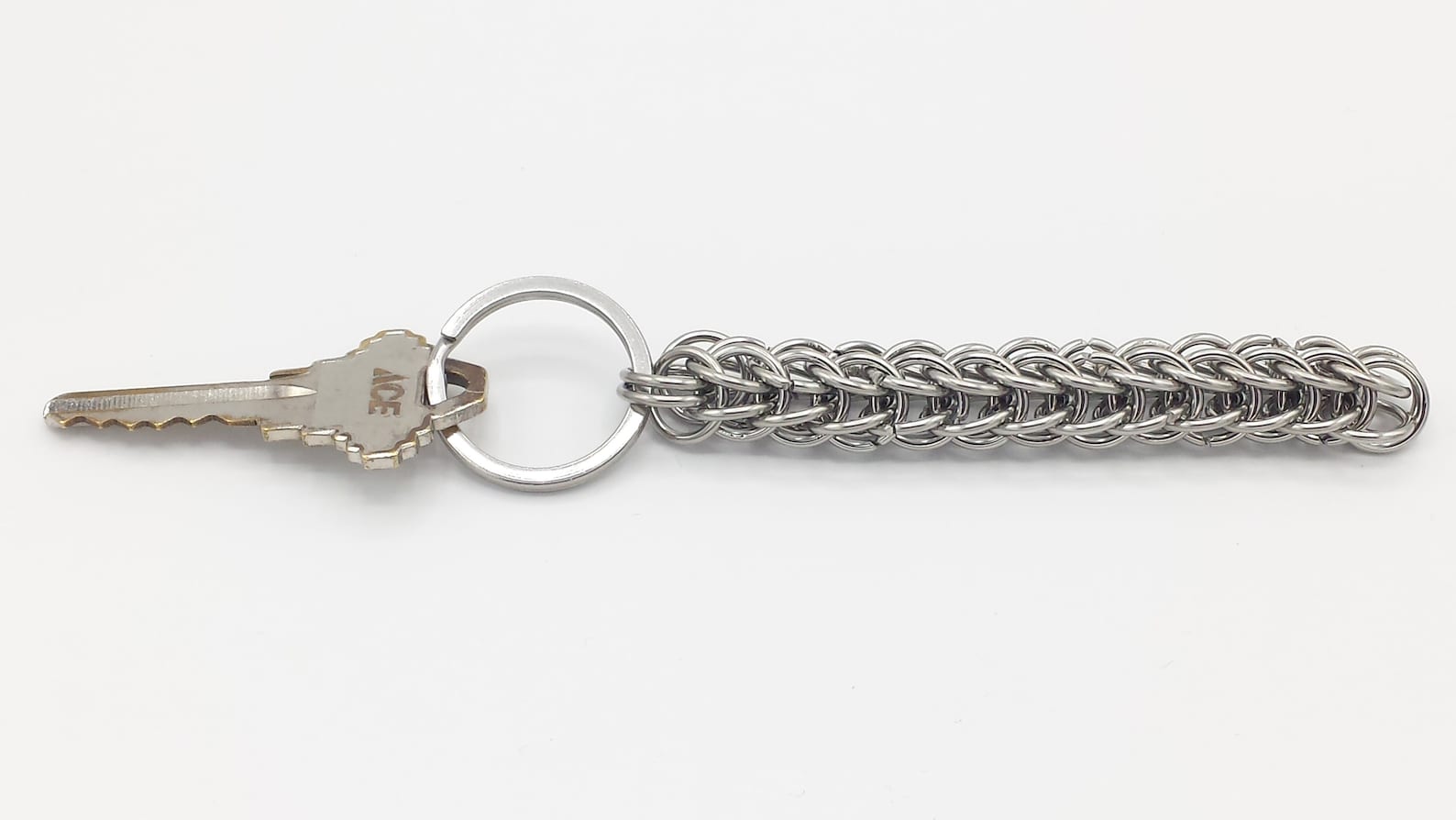 Chainmail Keychain: Stainless Steel Full Persian Weave - Etsy