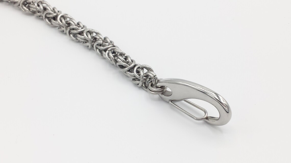 Stainless Steel Byzantine Weave Chainmail Wallet Chain - Etsy