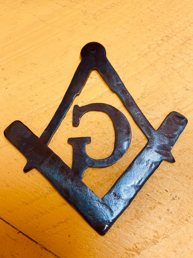 Masonic Emblem-square & Compass-metal Wall Art-wall Hanging - Etsy
