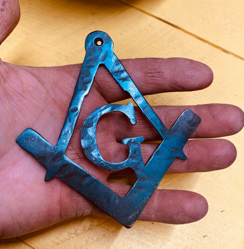 Masonic Emblem-square & Compass-metal Wall Art-wall Hanging - Etsy