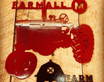 Metal Tractor Wall Art - Etsy