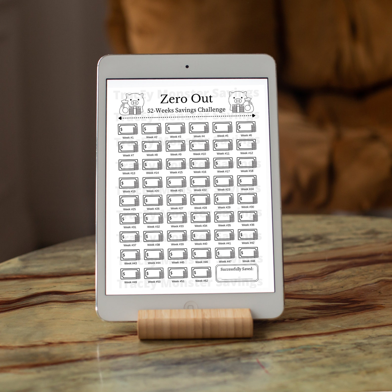 Zero Out 52 Weeks Savings Challenge & Tracker Zero Out Savings ...