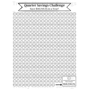 Quarter Savings Challenge | Quarter Challenge | Yearly Savings ...