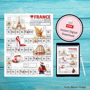 France Savings Board Game Challenge | Paris | Instant Digital Download ...