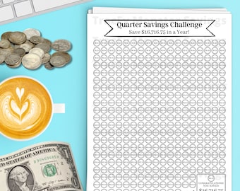 Quarter Savings Challenge | Quarter Challenge | Yearly Savings ...