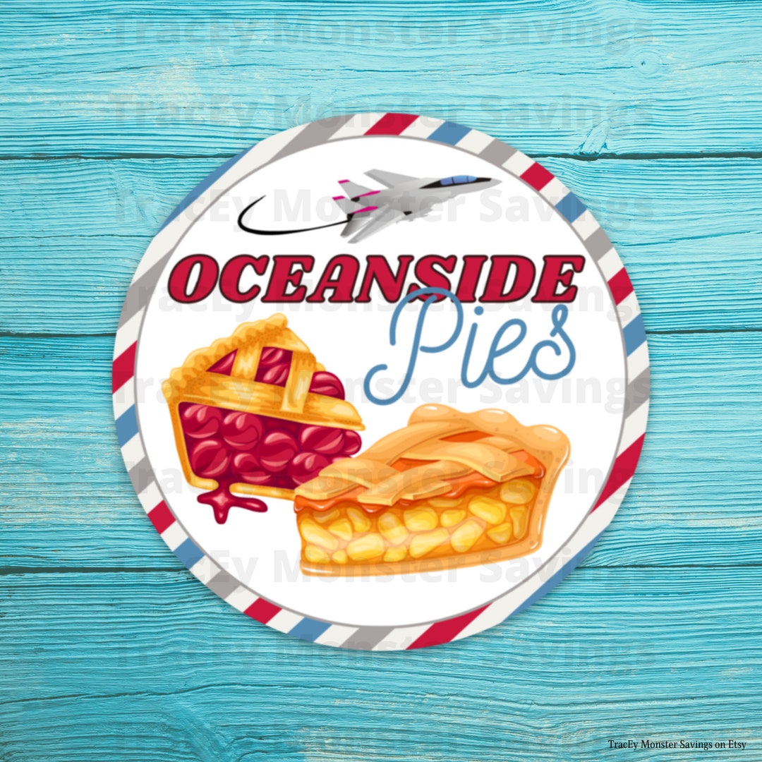Oceanside Pies Vinyl Round 3 Sticker Brand NEW Peel & Stick Backing ...