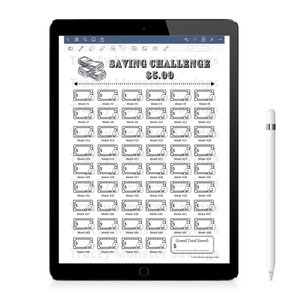 Five Dollar Saving Challenge & Tracker | 52 Weeks | Money Savings ...