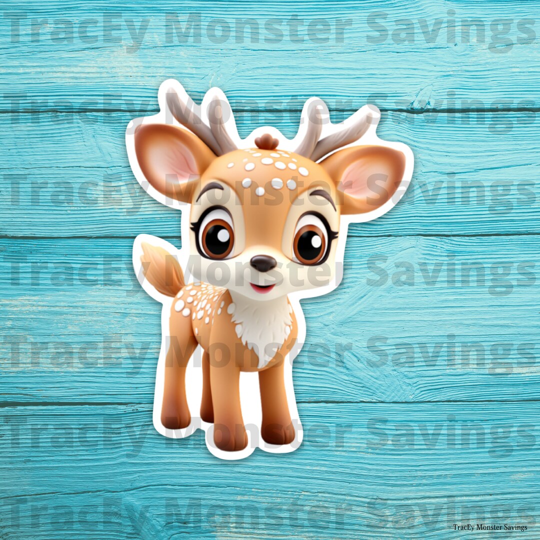 Reindeer Vinyl 3" Die Cut Matte Sticker | Brand NEW | Peel & Stick ...