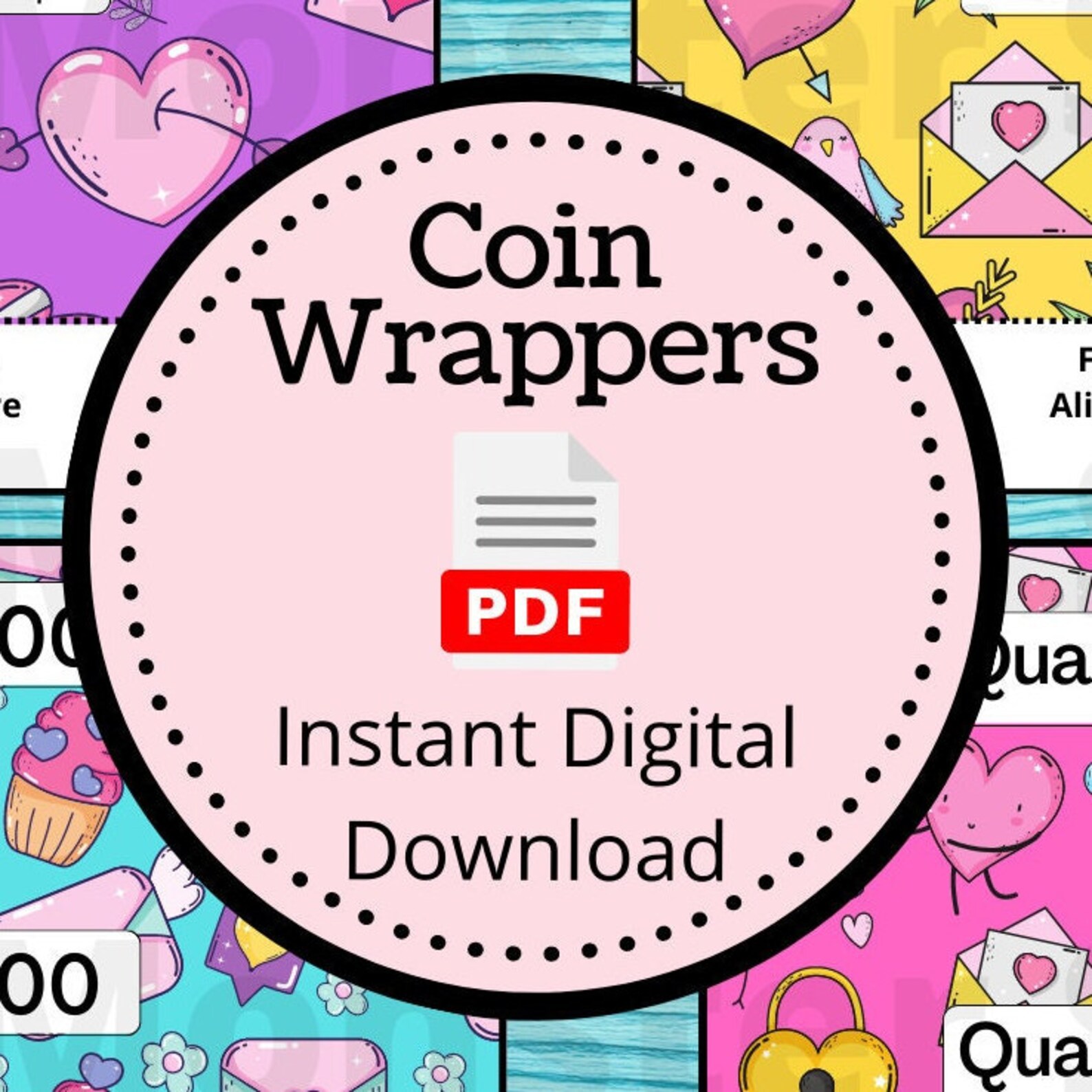 Coin Roll Wrappers for US Currency - Valentines | Assembly Required ...