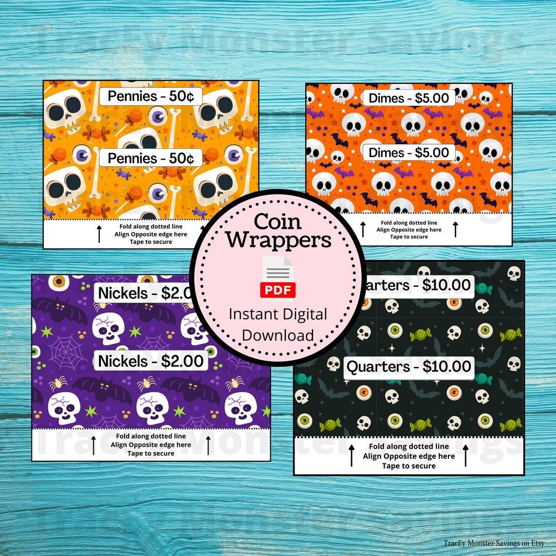 Coin Roll Wrappers for US Currency - Skulls | Assembly Required ...