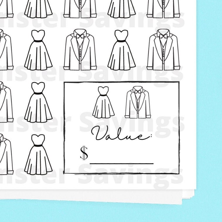 Prom Savings Challenge & Tracker High School Formal Dance | Etsy