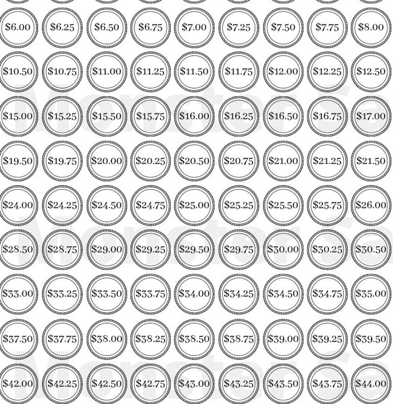 Quarter Savings Challenge | Quarter Challenge | Yearly Savings ...