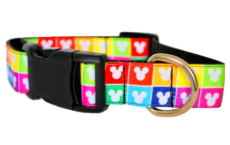 Mickey Mouse Dog Collar Mickey Head Dog Collar Disney Dog | Etsy