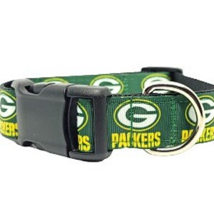 Green Bay Packers Dog Collar, Football Dog Collar, NFL Dog Collar, NFC ...