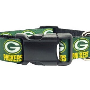 Green Bay Packers Dog Collar, Football Dog Collar, NFL Dog Collar, NFC ...
