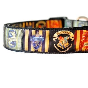 Wizarding Dog Collar Wizard House Dog Collar Magic Dog | Etsy