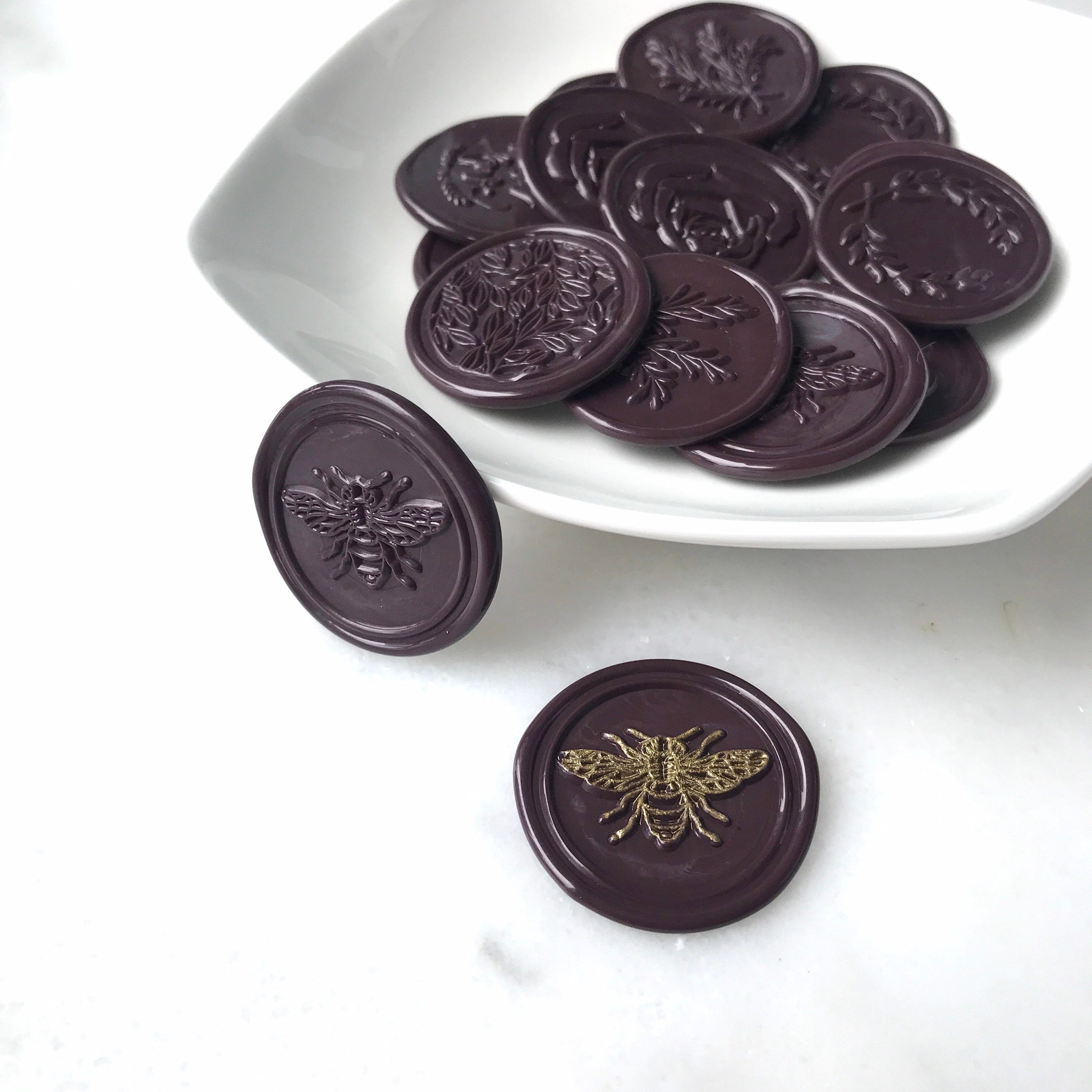 Bee Wax Seals / Adhesive Wax Seals / Wedding Invitation Seals - Etsy