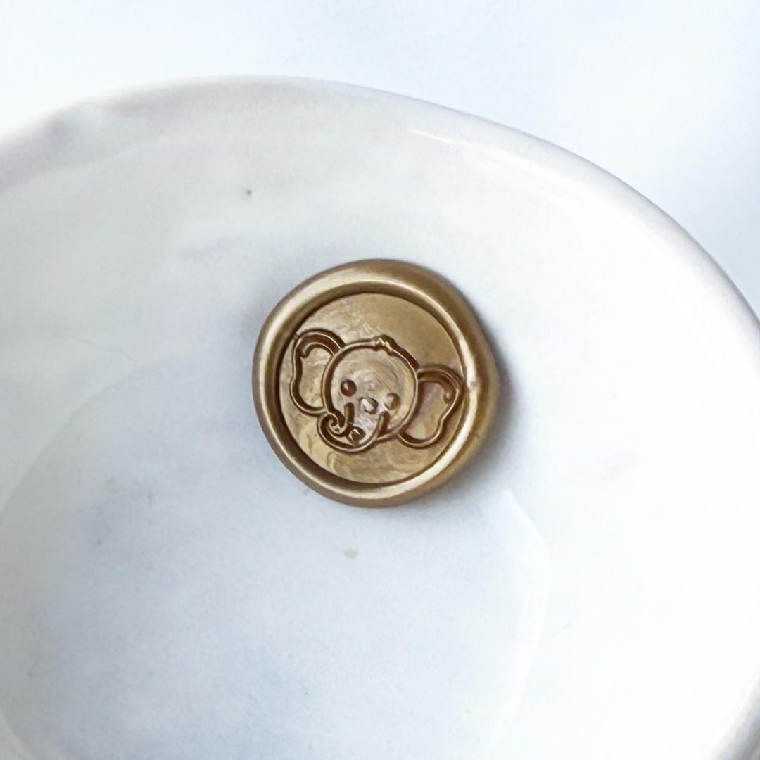 Baby Elephant Wax Seals, Peel and Stick, Party Decor - Etsy