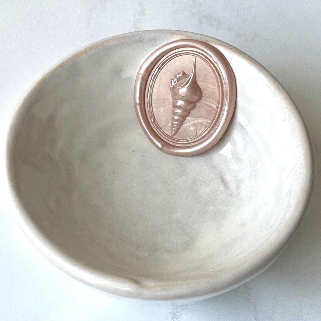 Spindle Seashell Wax Seal / Adhesive Wax Seals / Wedding Invitation ...