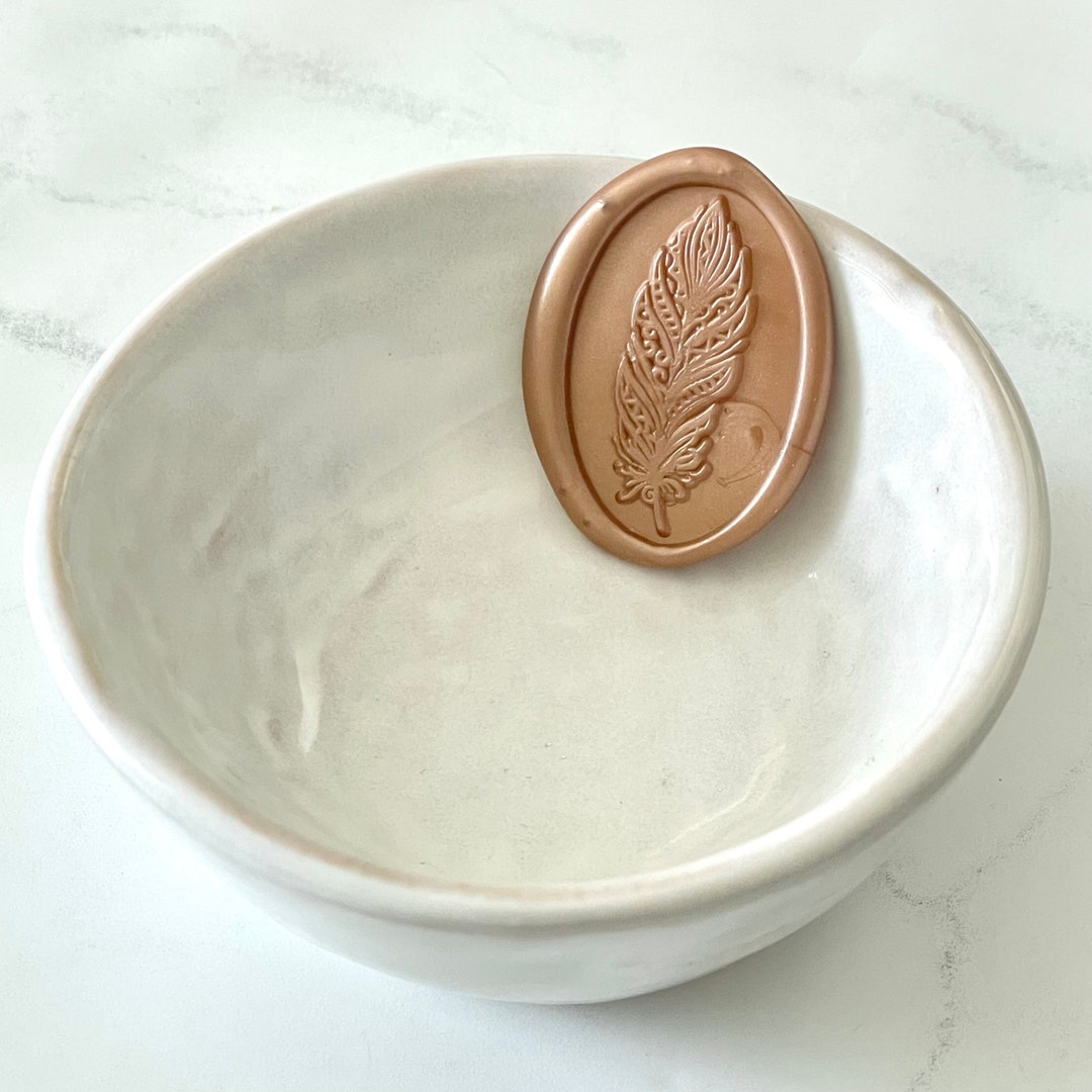 Feather Wax Seal / Adhesive Wax Seals / Nature Wax Seals / Baby Shower ...