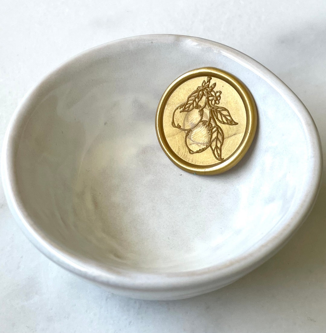 Lemon Wax Seal / Adhesive Wax Seals / Citrus Wax Seals / Wedding ...