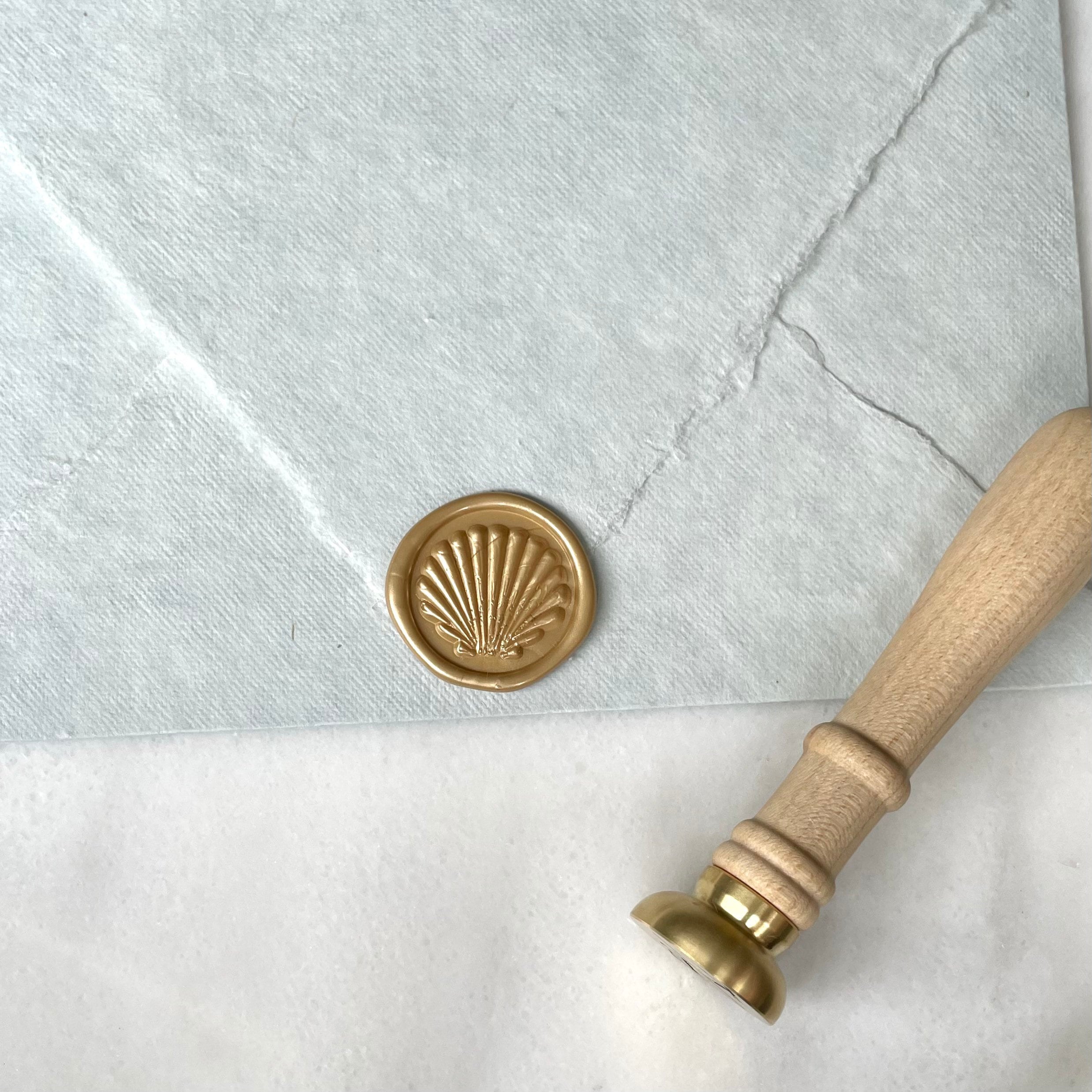 Seashell Wax Seal / Adhesive Wax Seals / Wedding Invitation - Etsy